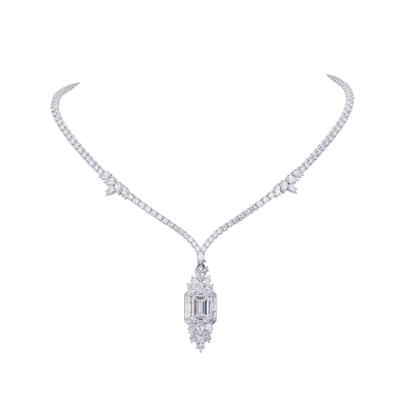 Regal Splendor Diamond Necklace – Elora Lab Diamond Jewelry