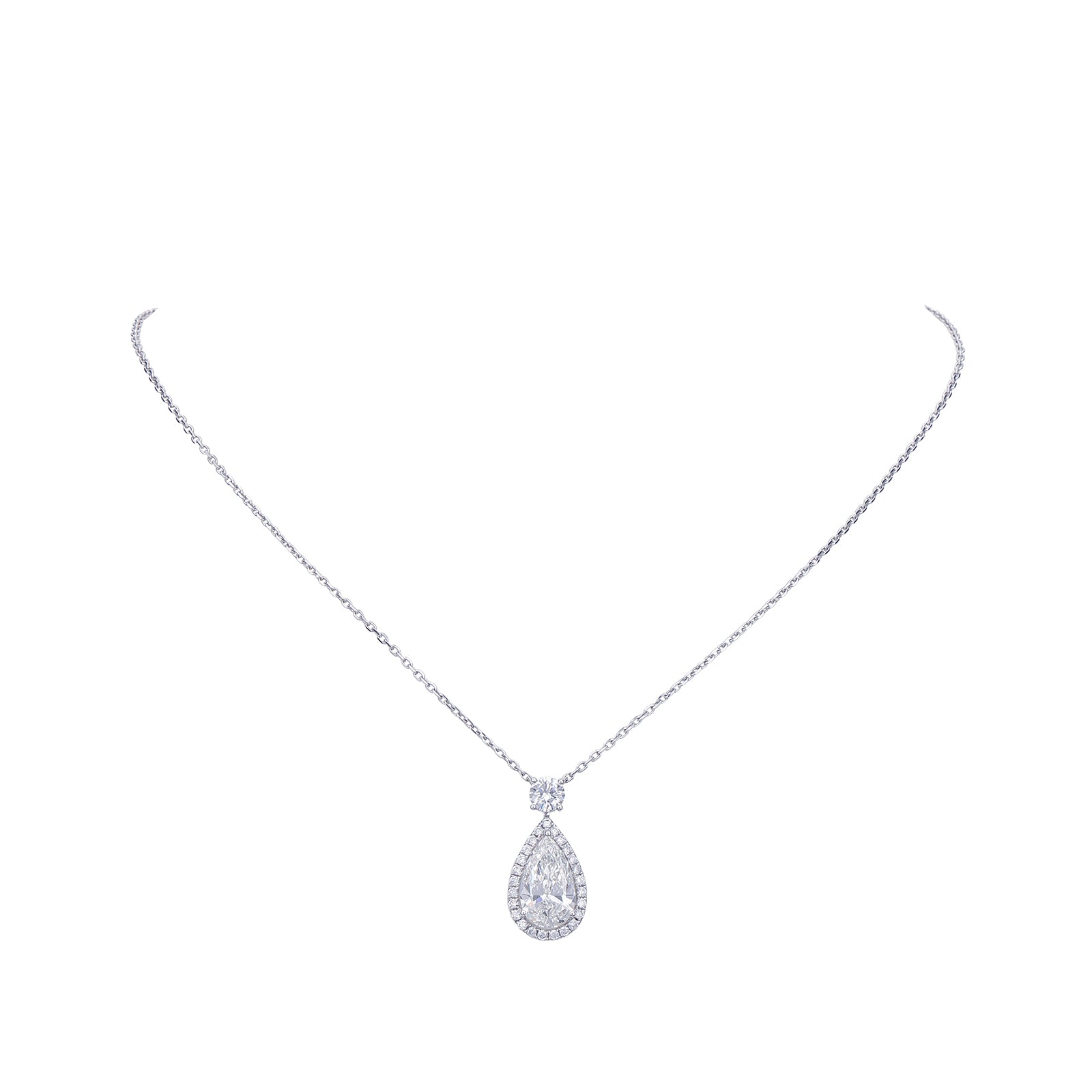 Radiant Pear Drop Necklace – Elora